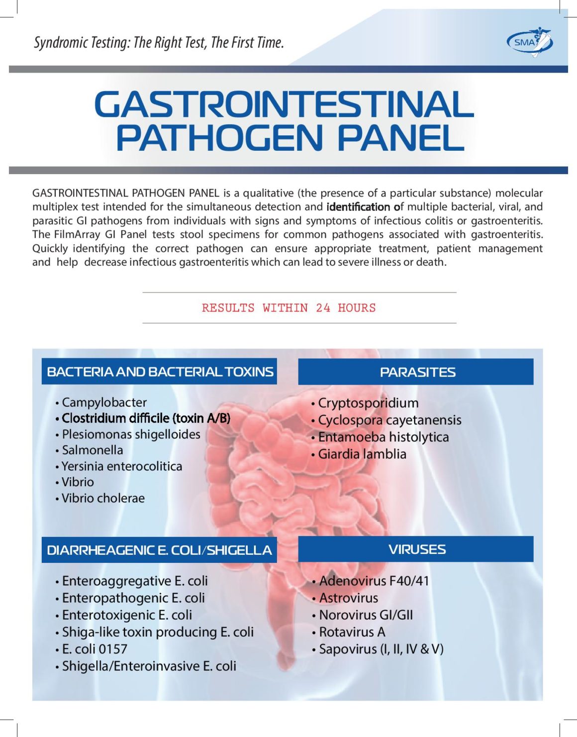 Infectious Disease Testing - SMA Medical Laboratory