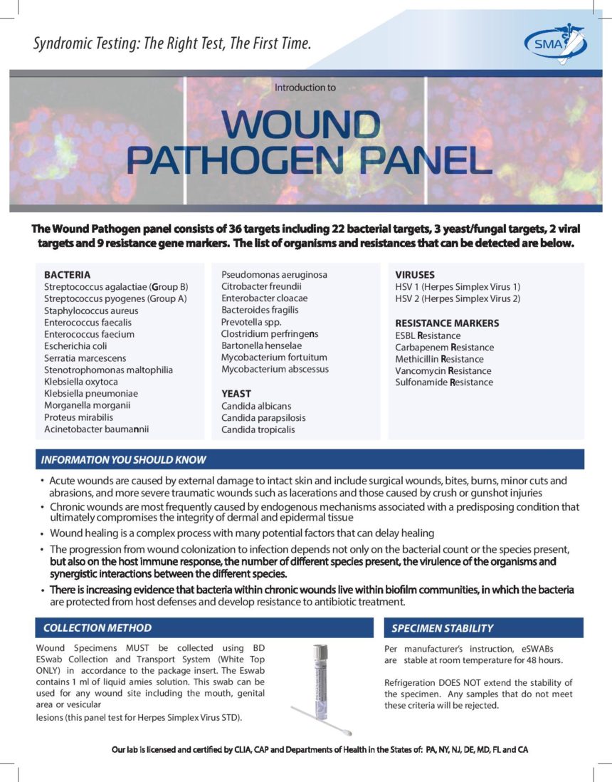Infectious Disease Testing - SMA Medical Laboratory